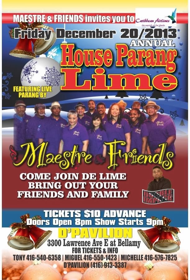 De Cocoa Pañyol Blogspot: We Paranging - The 2013 Toronto Parang Season