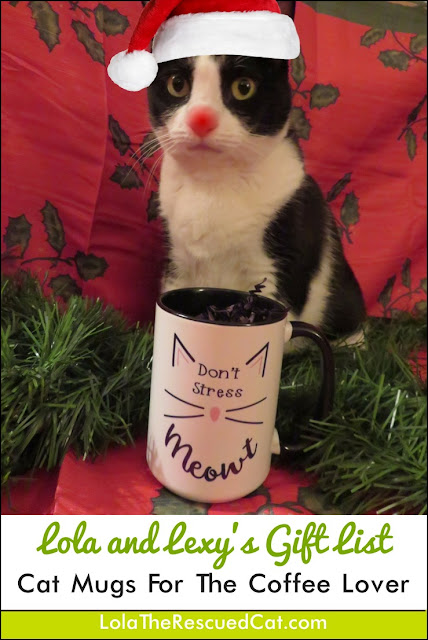 Cat Themed Mugs For The Coffee Lover | Lola The Rescued Cat