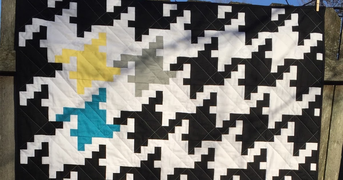 Hodgepodge Handiwork: Houndstooth Quilt Pattern - Part 3