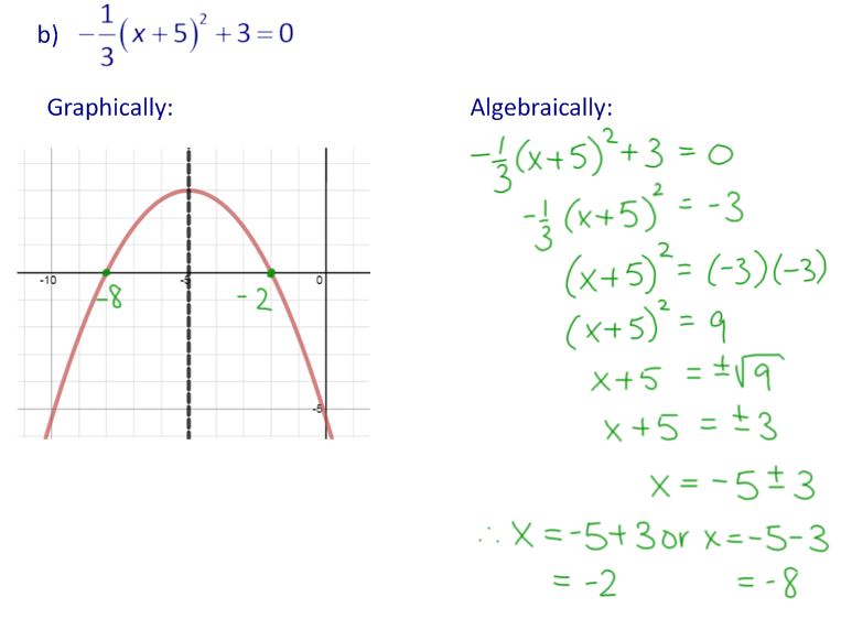 M^3 (Making Math Meaningful): MPM2D - Day 62: The Quadratic Formula