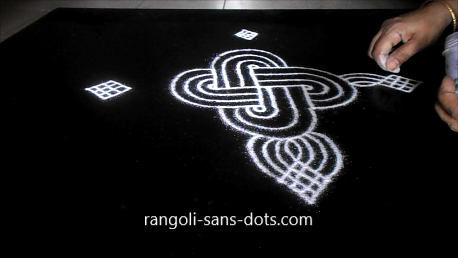 Only geethala muggulu Sankranti rangoli