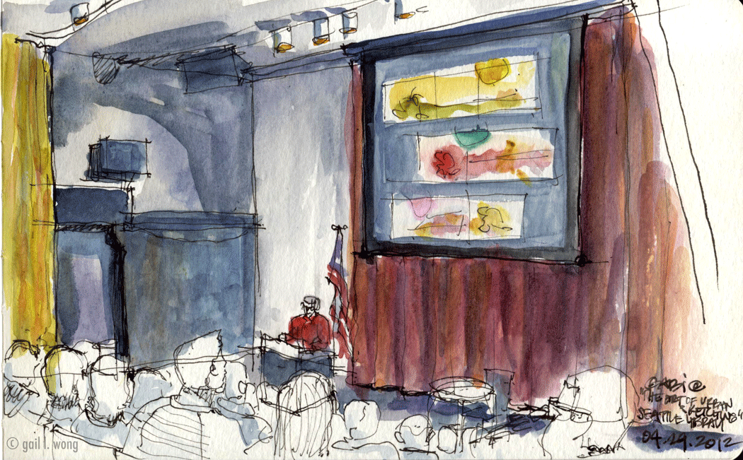 Urban Sketchers Seattle: Sketches from April 29th Sketchcrawl