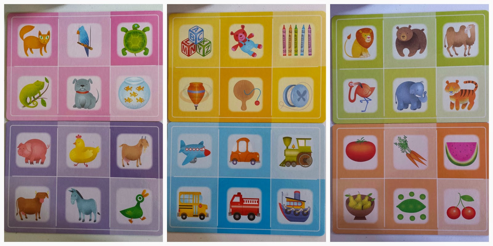 Munchkin and Bean: Game of the Month: eeBoo's Pre-school Lotto Game