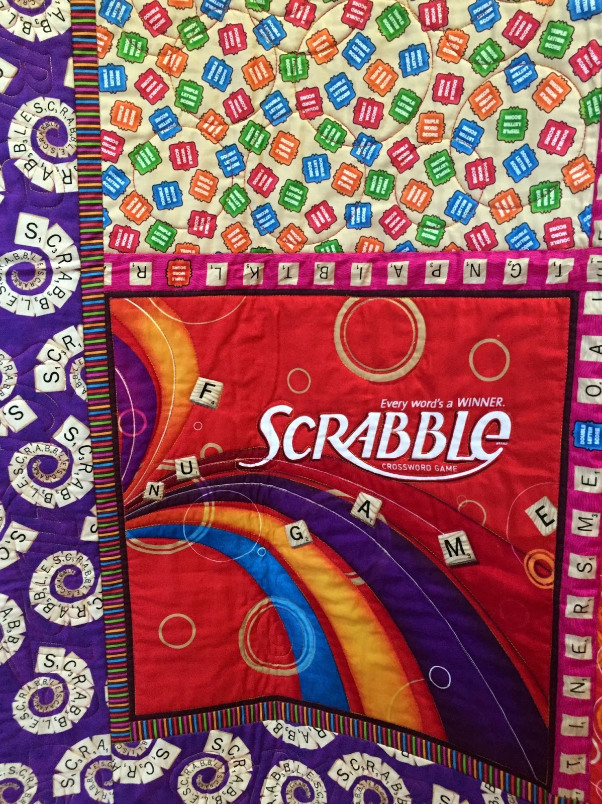 Katie's Comforters Guild: Scrabble Quilt