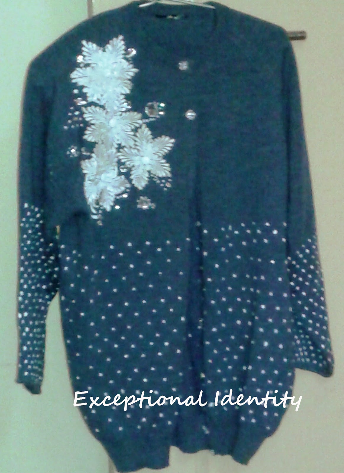 Exceptional Identity: DIY:Do It Yourself ...Cardigan makeover, Restore ...