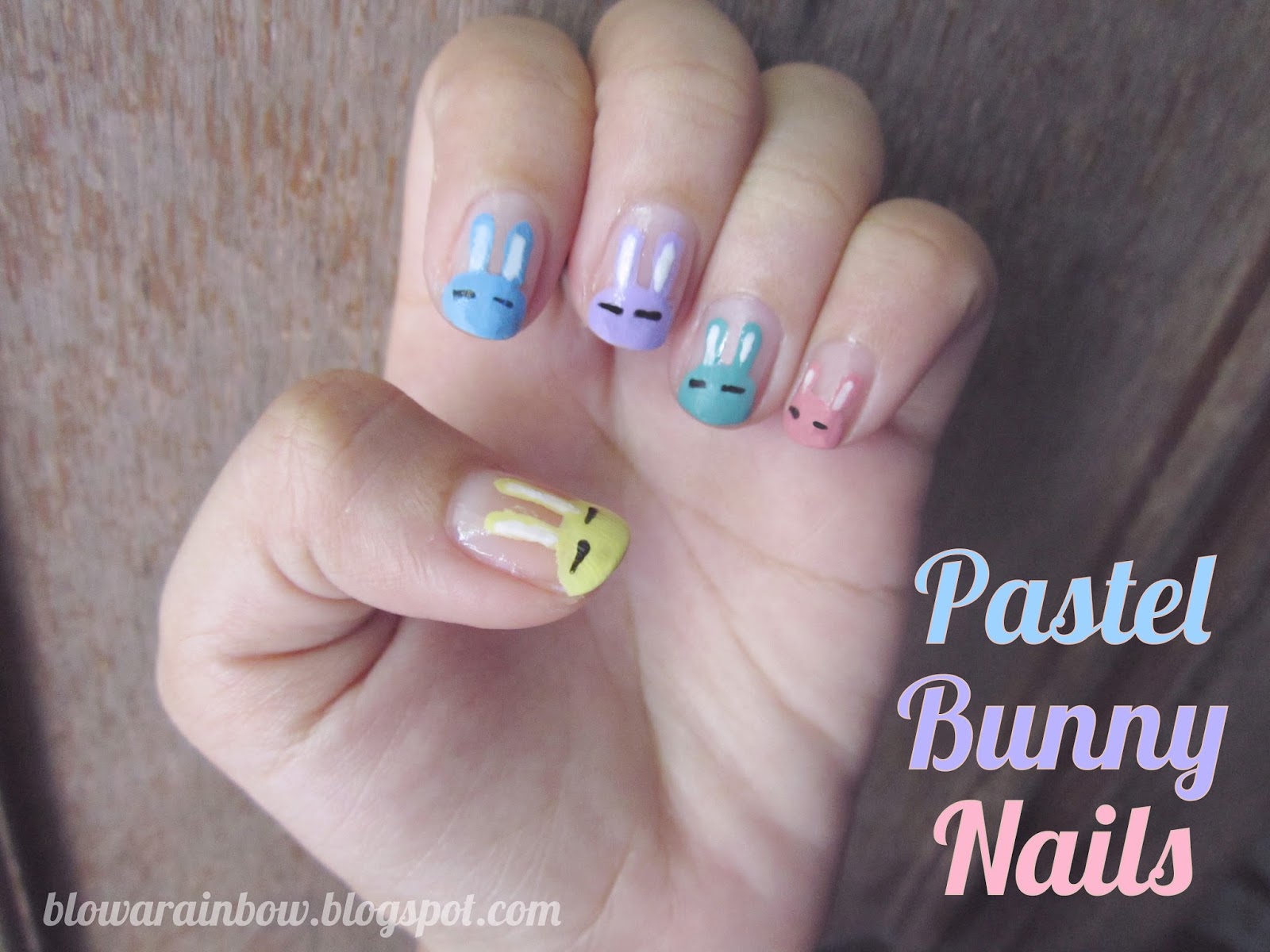 Blow a Rainbow: Bunny Nails