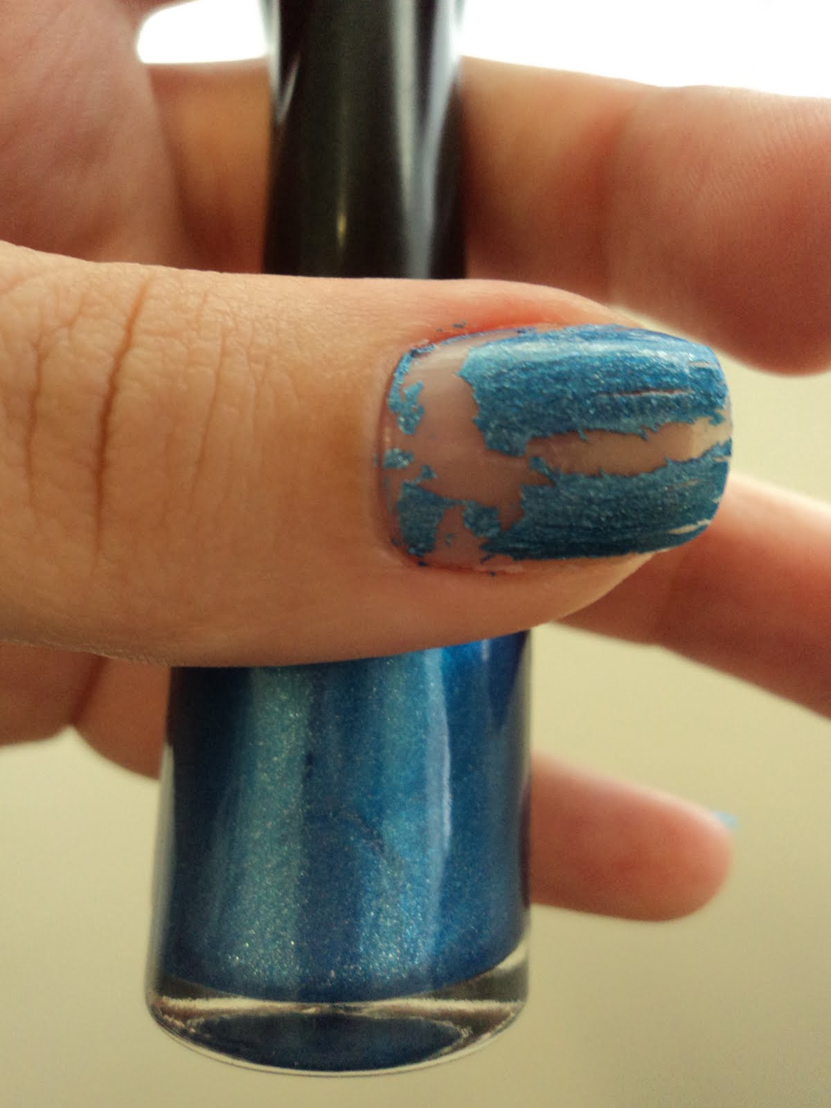 Toda menina pode..: Efeito Craquelado Azul