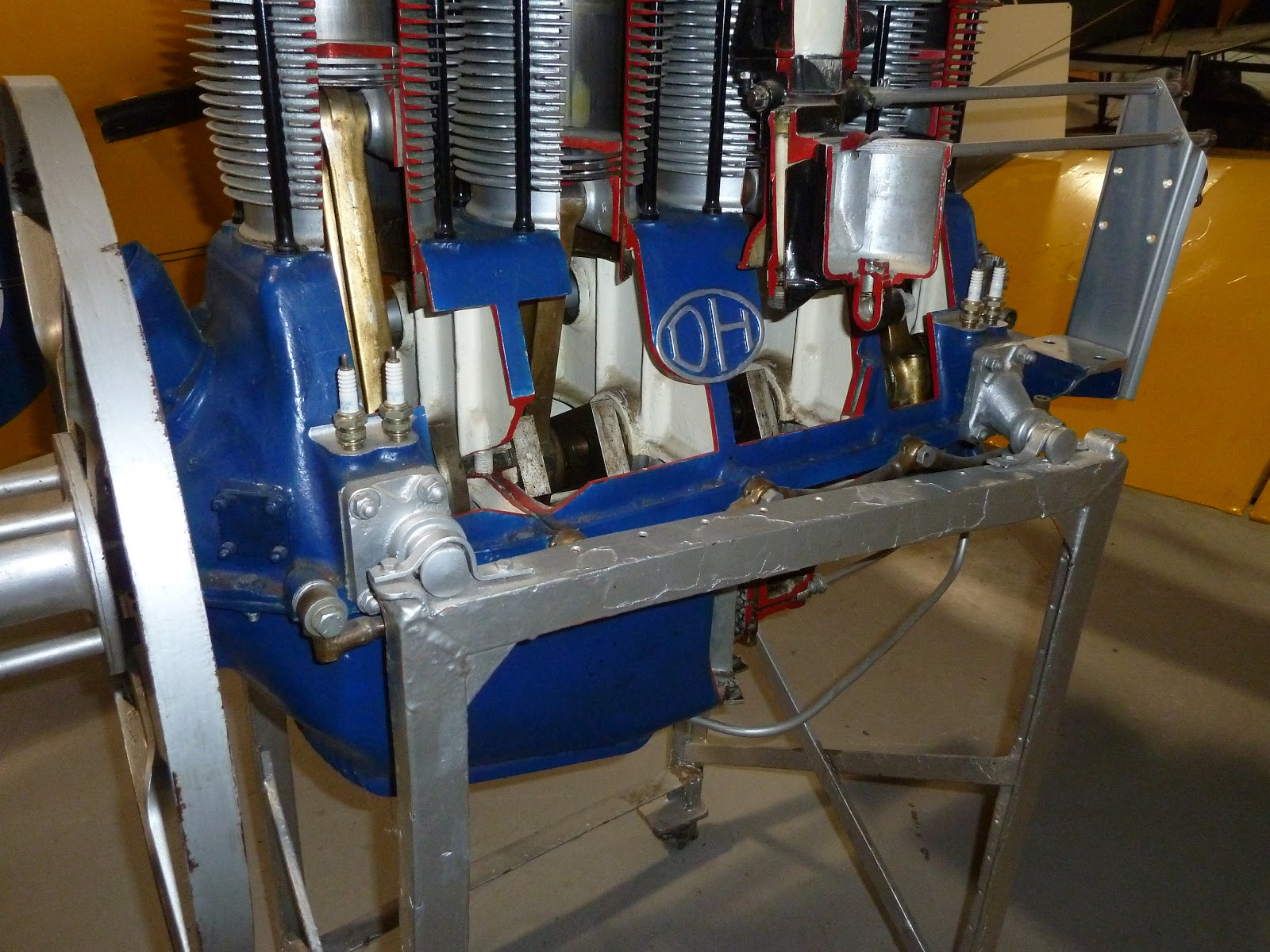 Progress is fine, but it's gone on for too long.: Gypsy Moth engine cutaway