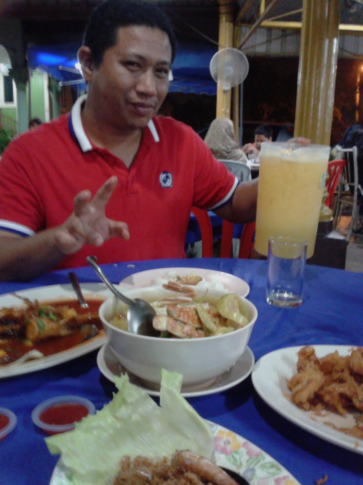 BungaSeriDiari: Dinner di Morib: Restoran Juvita, Morib