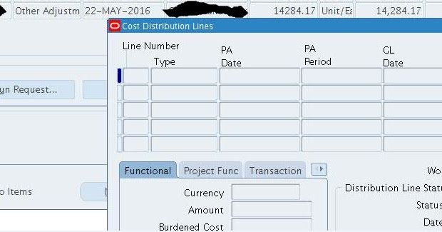Oracle Apps E-Business Suite: Delete expenditure item- PA Expenditures
