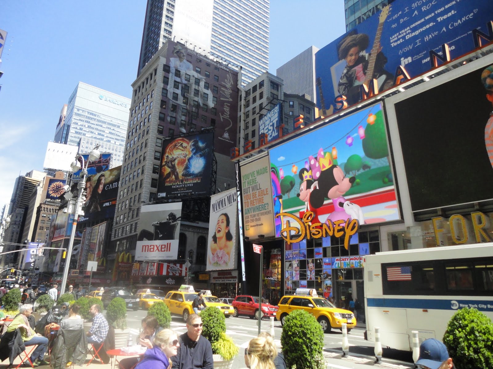 A trip in New York: Times Square
