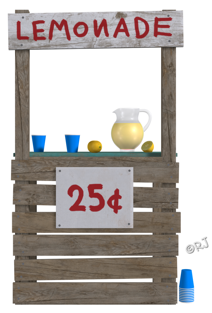 Rjs Dazzariffic Spot Free Lemonade Stand And Skylar Mini Set