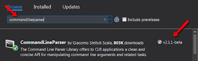 CSharpForYou: Using command Line Verbs with the Beta version of the Command Line Parsing Library
