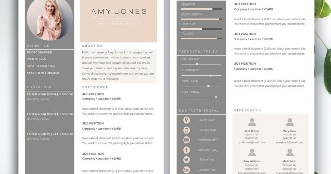 Design An Infographic Resume, Cv, Poster, Or Presentation : Freelance ...