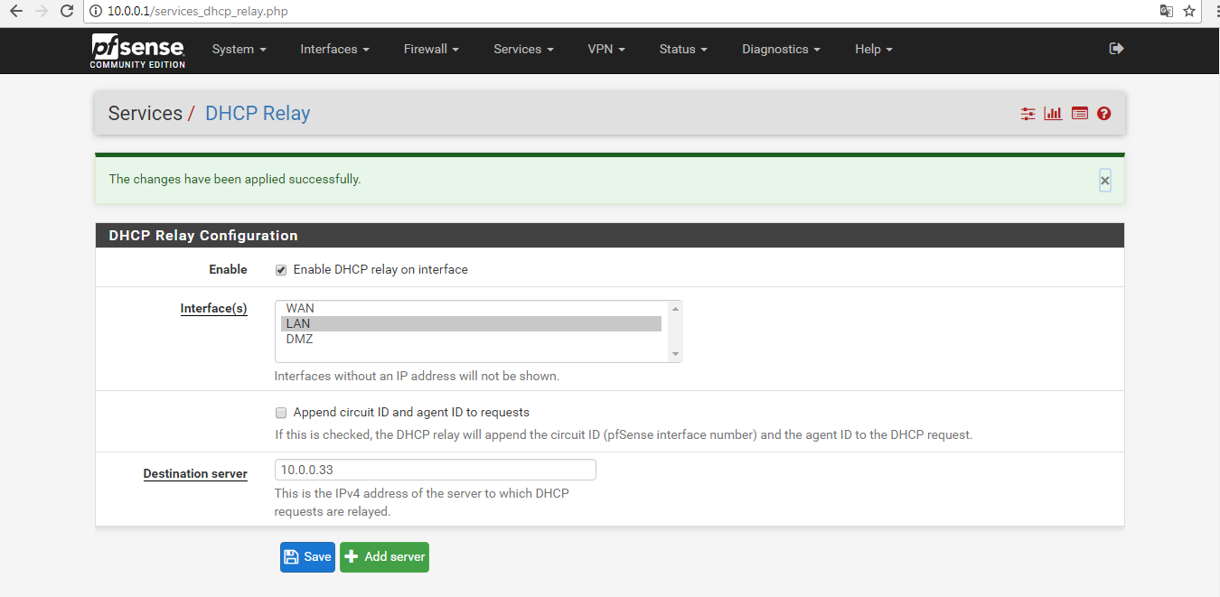 Pfsense - Router Firewall - Hướng dẫn cấu hình DHCP Server và DHCP ...