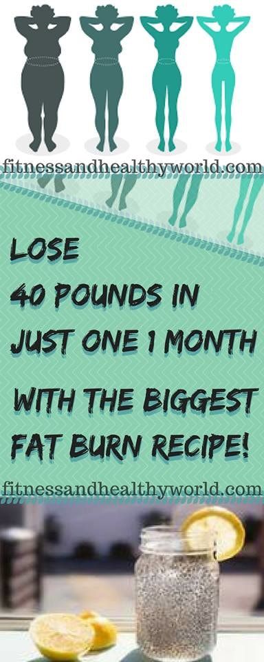 LOSE 40 POUNDS IN JUST ONE 1 MONTH WITH THE BIGGEST FAT BURN RECIPE ...