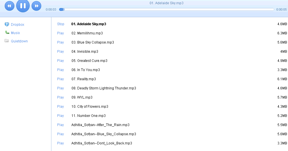How To: Play, Stream All Music Files, MP3 Saved From Your DropBox