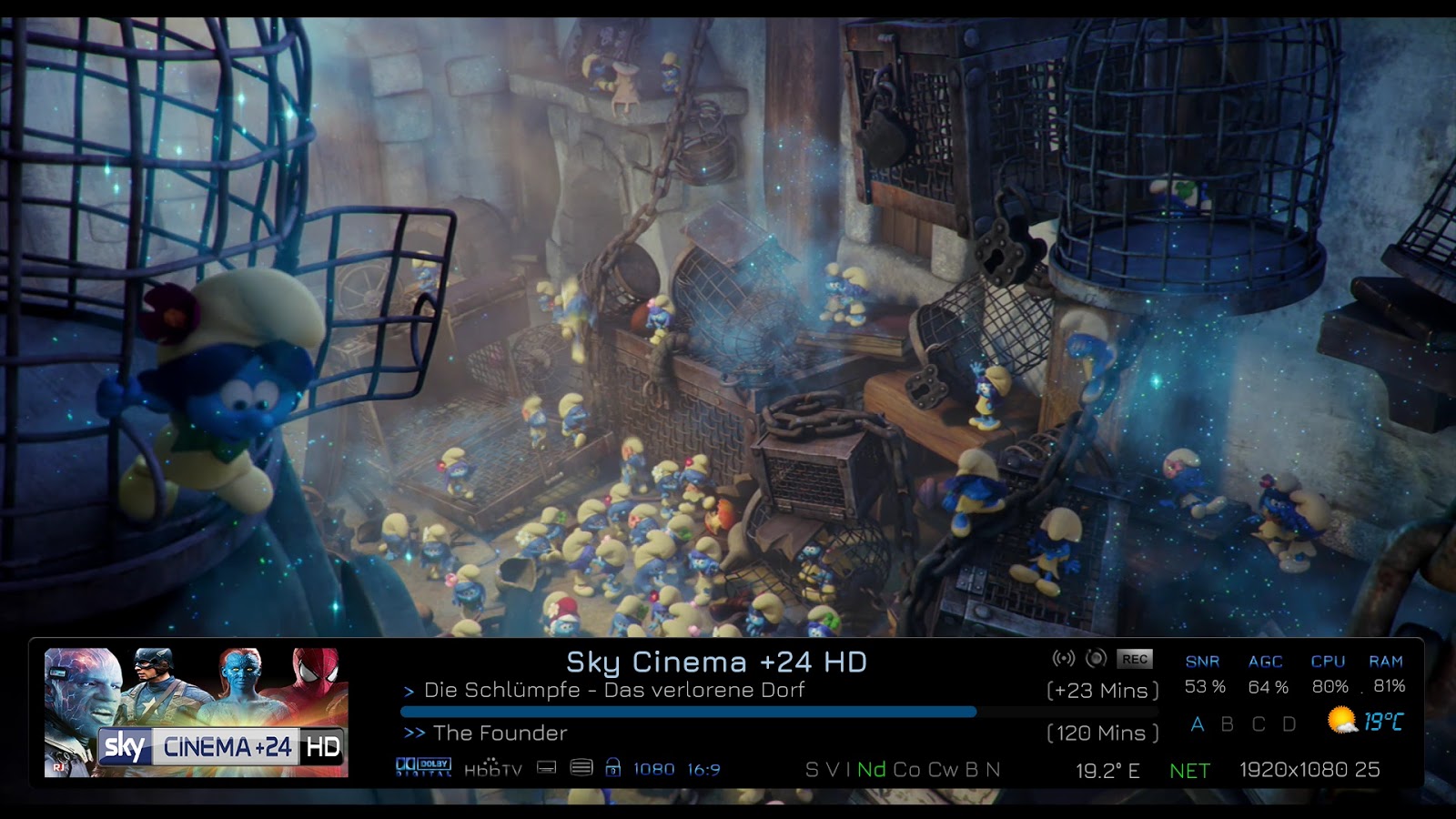 DarknessFHD enigma2 skin by digiteng for openatv