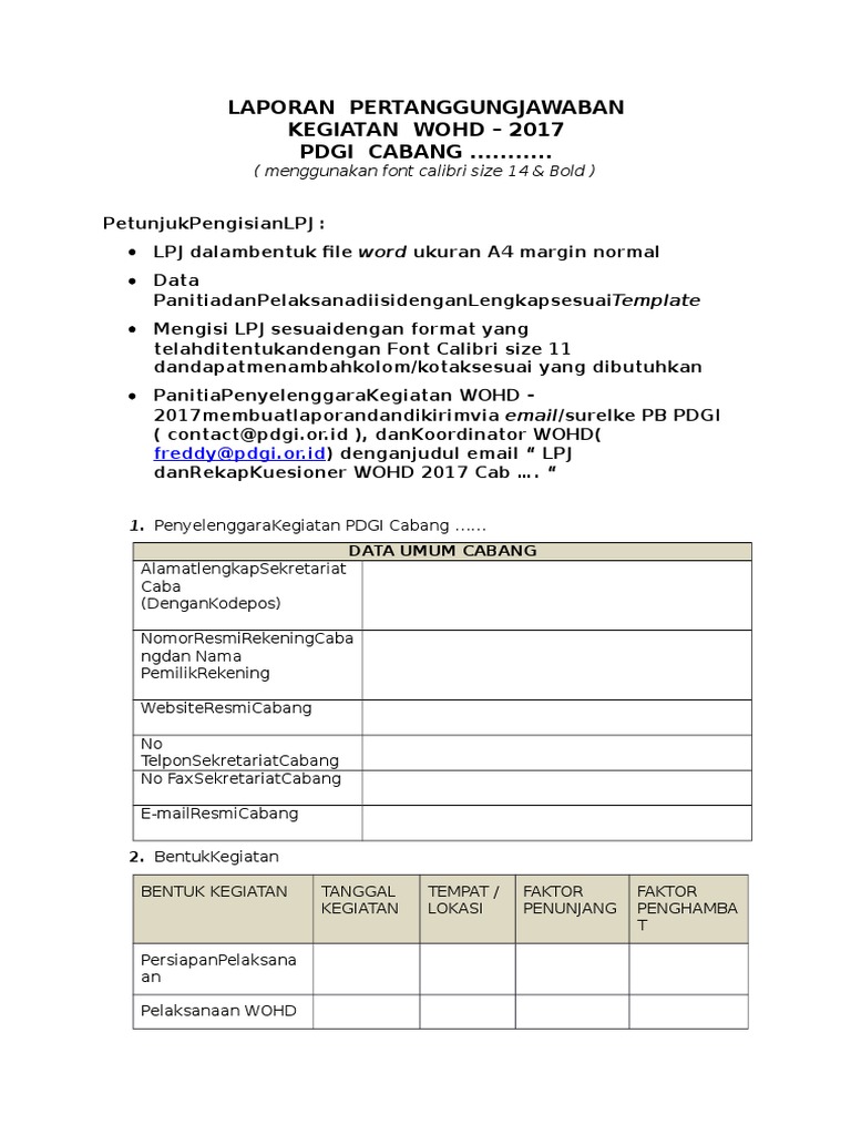 lpj kegiatan - wood scribd indo