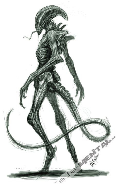 AVP: ALIENS VS. PREDATOR Concept Art by Constantine Sekeris ...