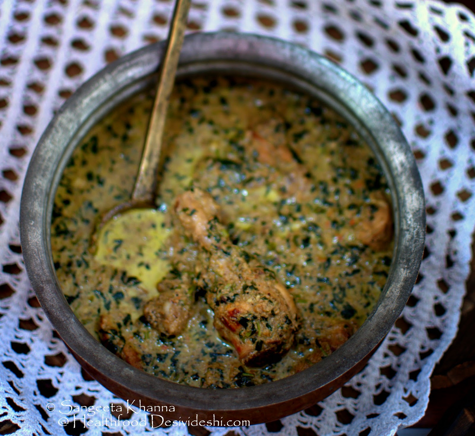 everyday chicken recipe : murgh methi malai made healthier