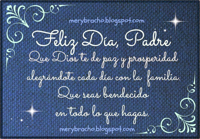 Bella Tarjeta Cristiana Feliz Día Padre