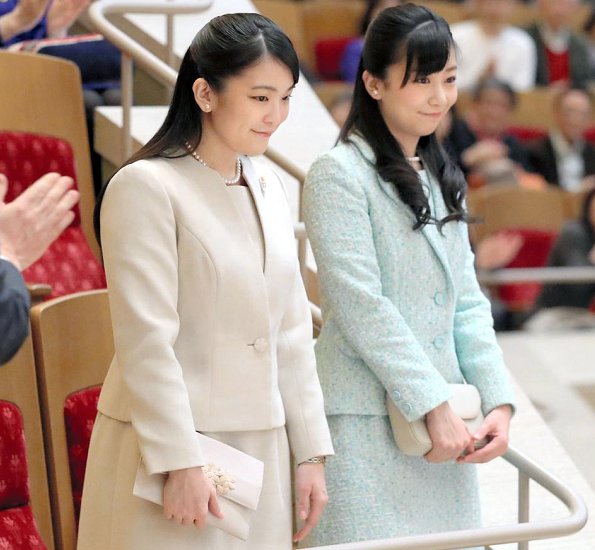 Princess Mako and Princess Kako attended a concert at Suntory Hall