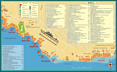 Sharm el Sheikh - Fan blog: Mapa z listą hoteli
