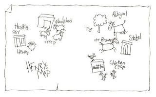 Momo celebrating time to read: Henry's map by David Elliot