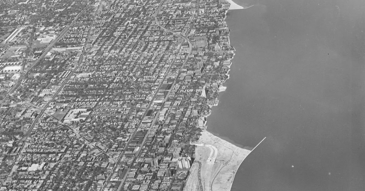 Uptown Chicago History: Aerial View of Uptown and Edgewater Chicago, 1955