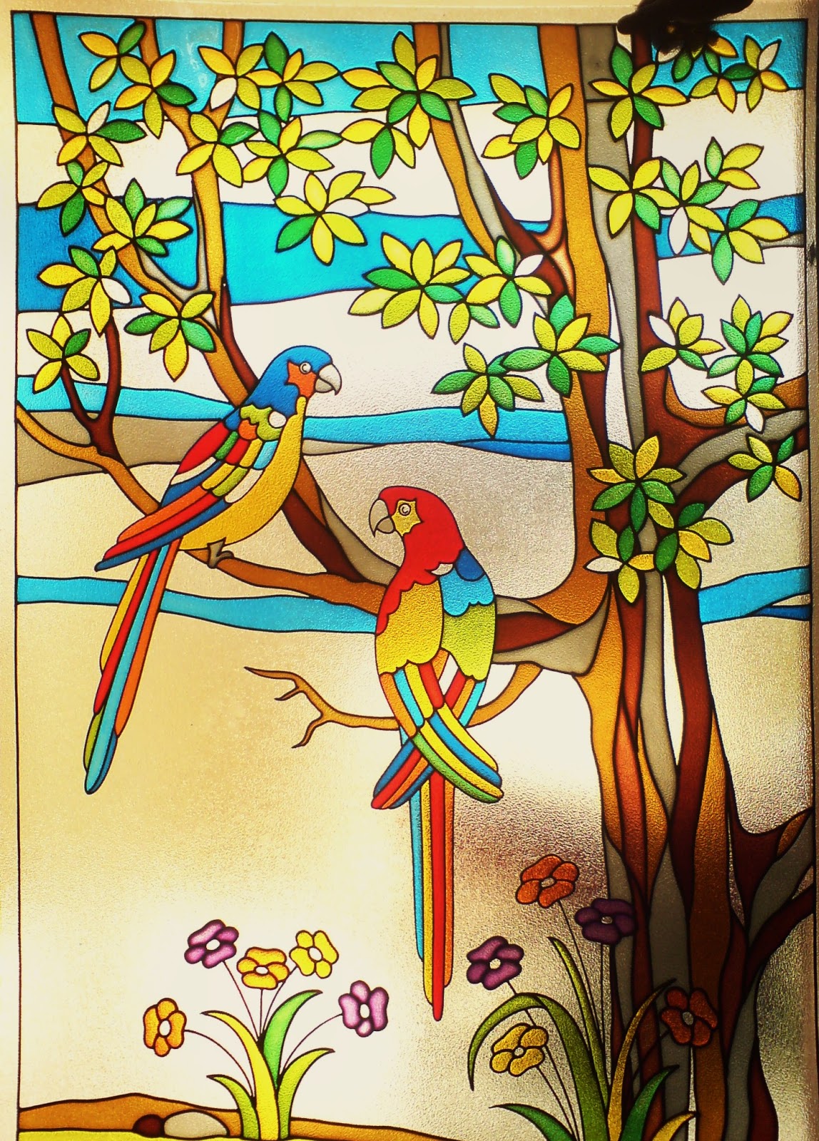 sixfour64 interiors: Glass painting ideas for interior - SIXFOUR64 ...