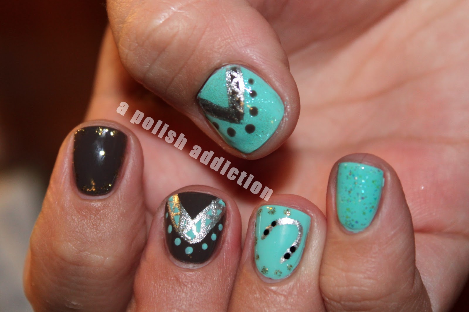 A Polish Addiction: Western Skittle Nail Art!