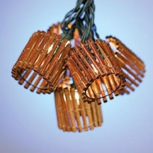 Patio String Lights: Bamboo Patio String Lights