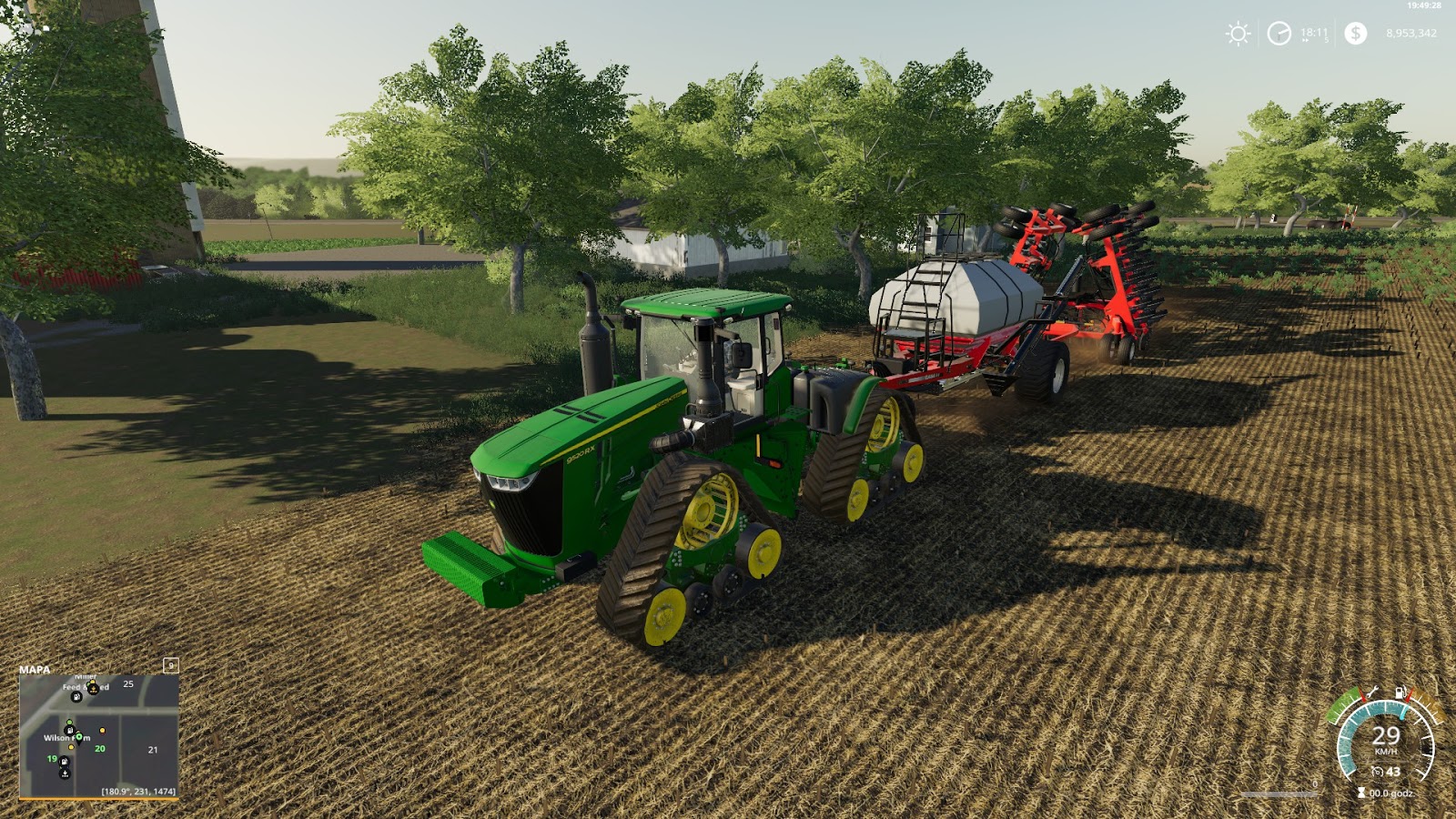 FS19 JohnDeere 9RX beta v0.1 - FS 19 & 22 USA Mods Collection