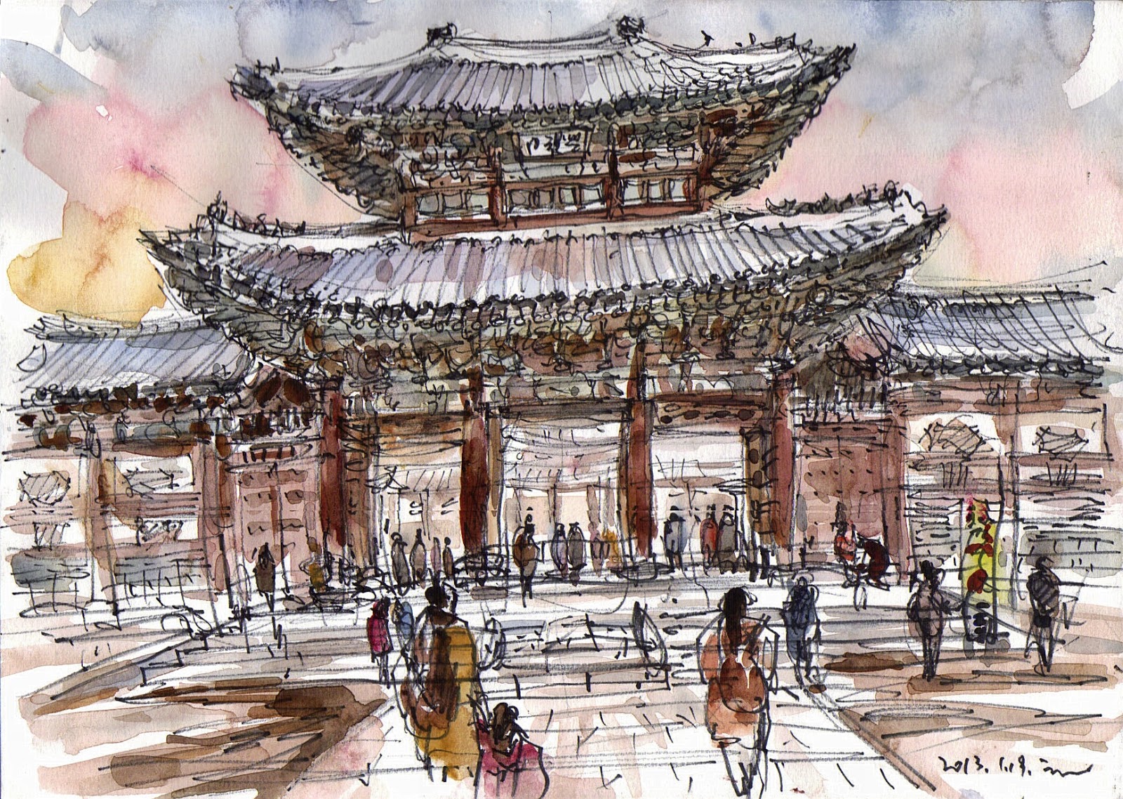 Urban Sketchers SEOUL 어반스케쳐스서울: 38th Sketchcrawl at the National Palace ...