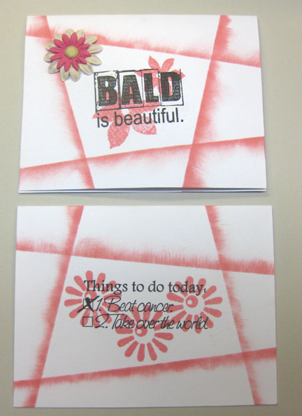 DebDuzScrappin: Cards - Cancer awareness