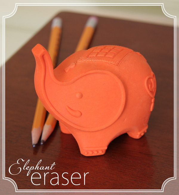 Nessy Designs: Elephant Eraser