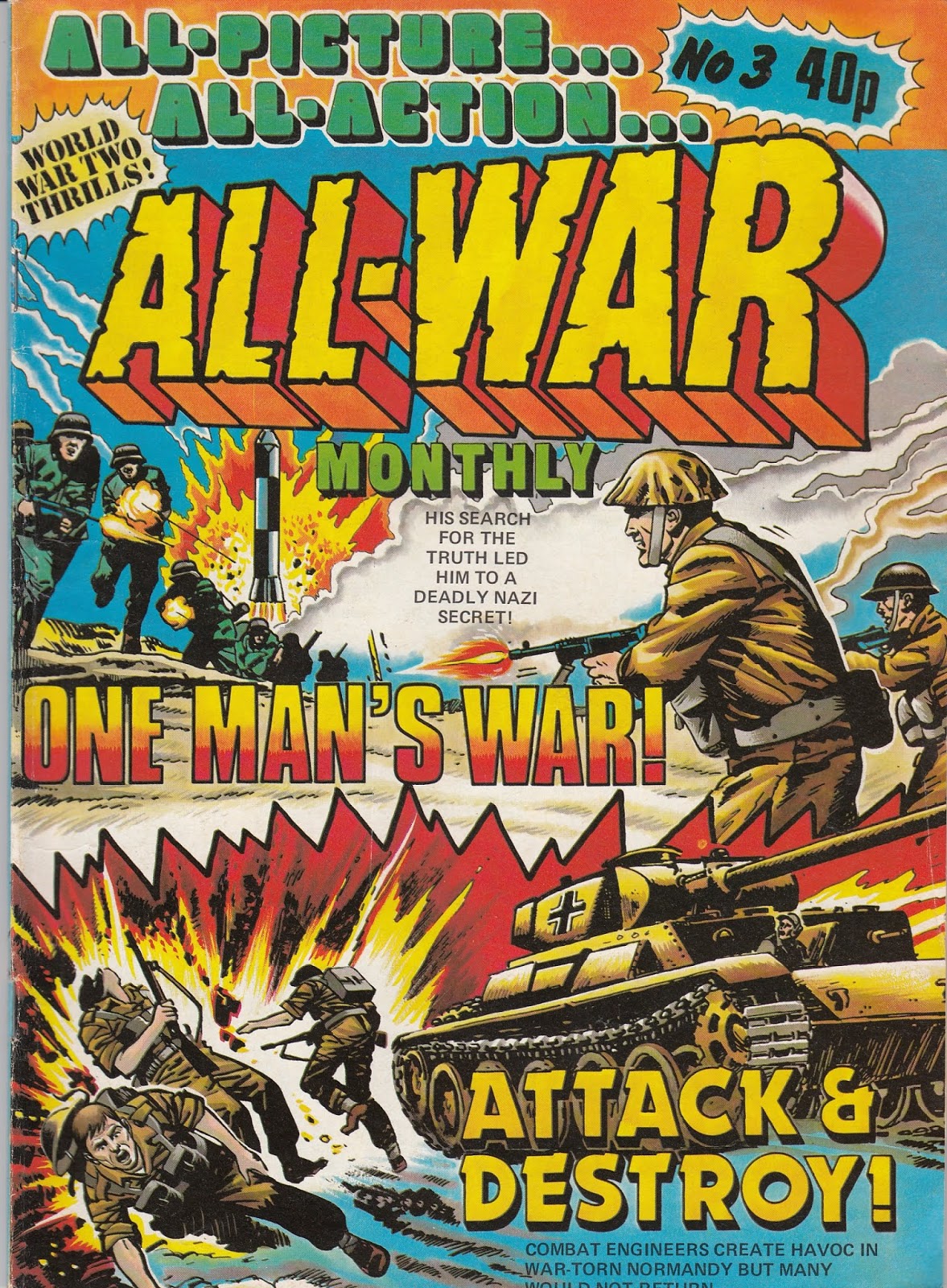 Boys Adventure Comics: All-War monthly - the first 5 issues