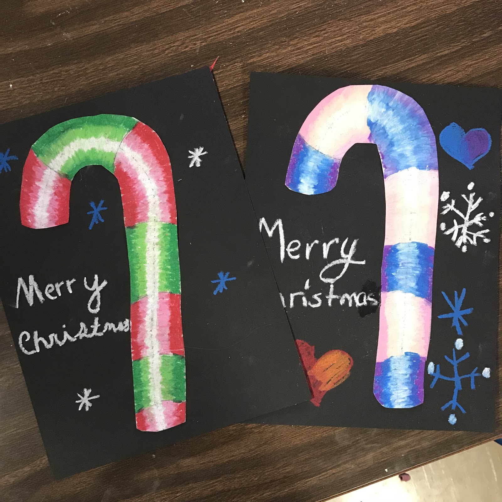 Elements of the Art Room: Blended Candy Canes take II