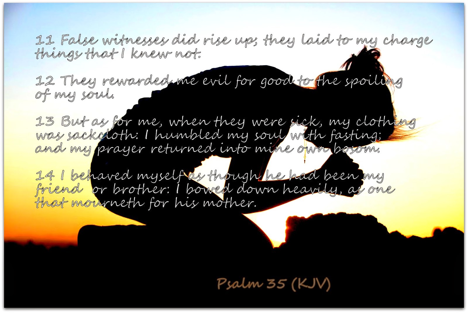 Red Pill Diaries: Psalm 35 (KJV)