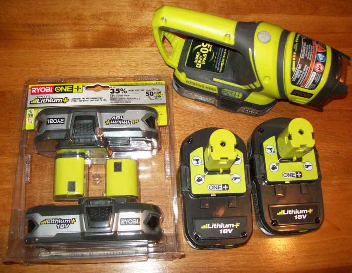 survivalcompound : Ryobi 18v rechargeable batteries vs standard ...