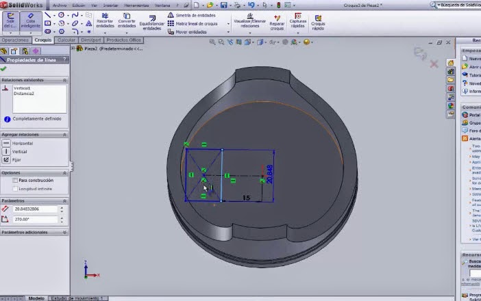 How to make 3D Piston Model in Solidworks 2010 - SolidWorks Share