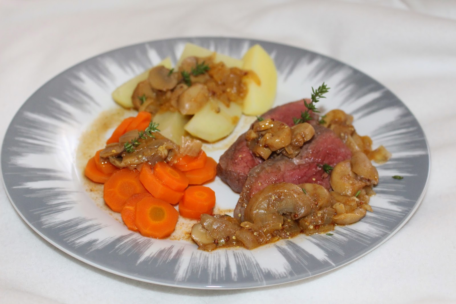 Rosbeef à la moutarde à l'ancienne