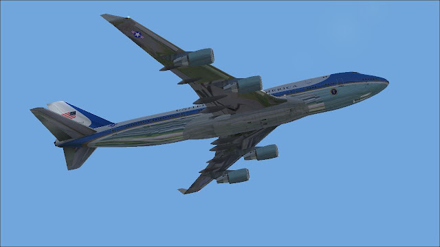 FS2004 Brasil: FS2004 - Textura Air Force One 747-400 PMDG