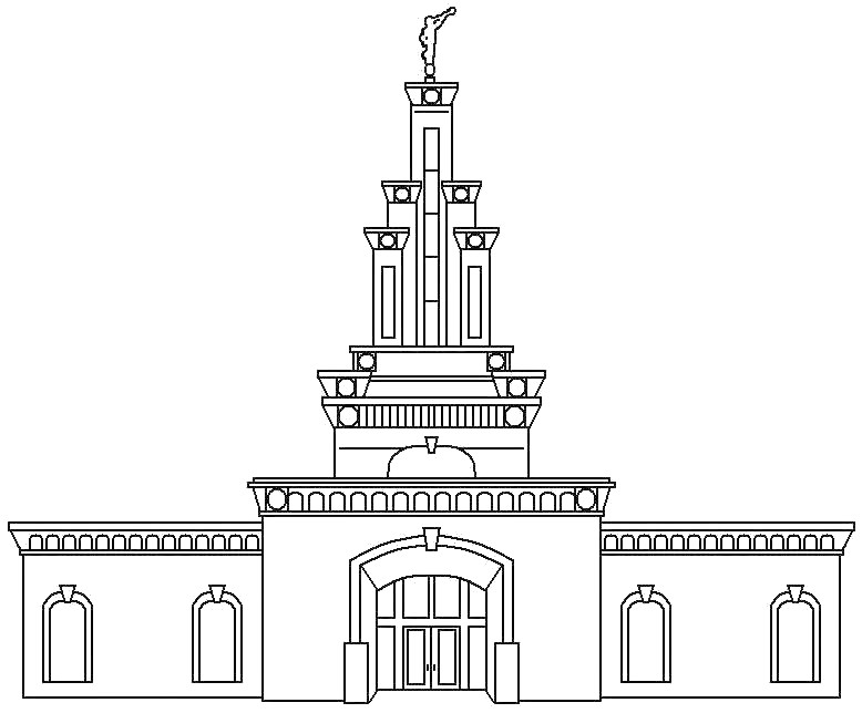 Bountiful Lds Temple Coloring Pages