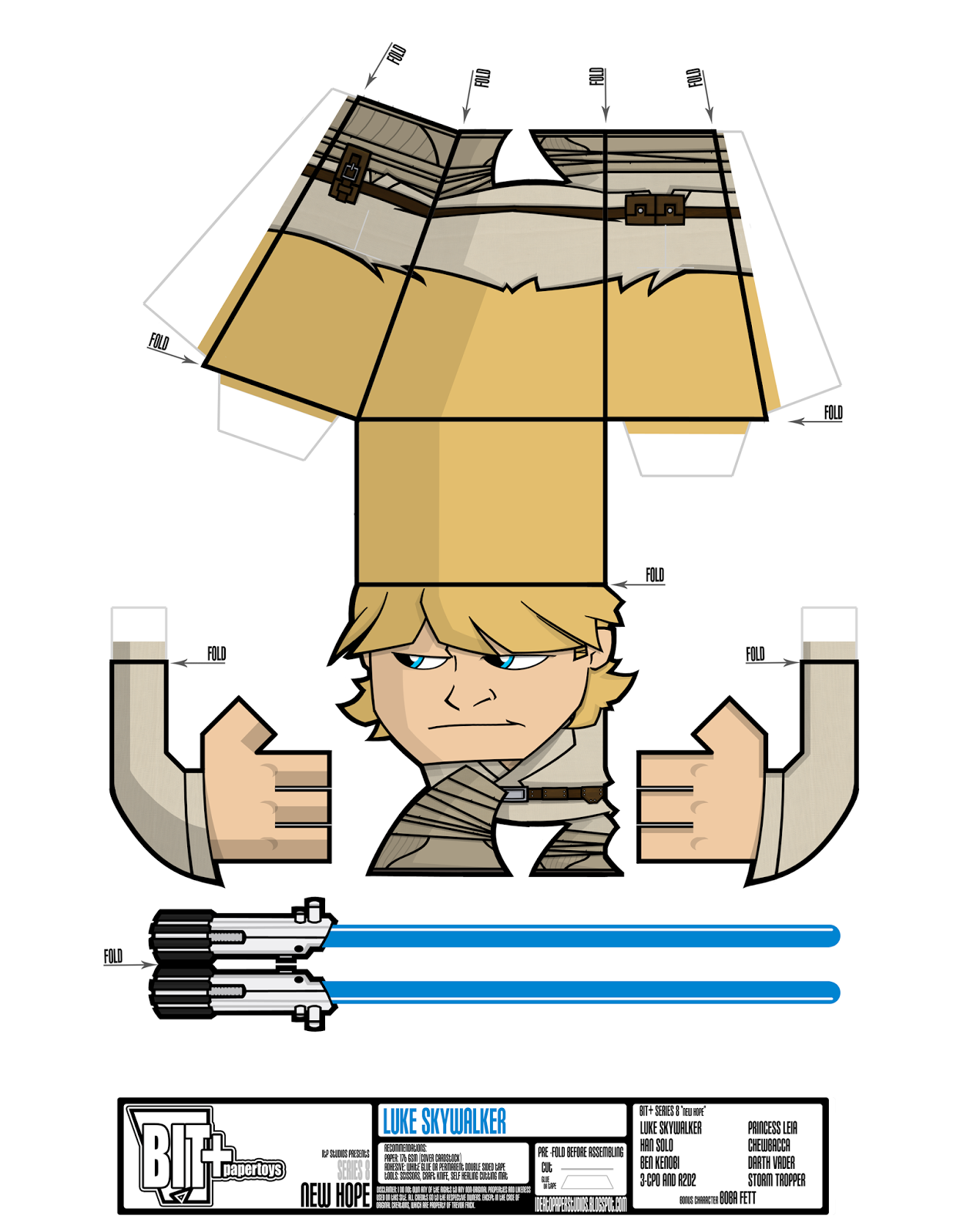 BIT+ Paper Toy Series 8 "NEW HOPE"