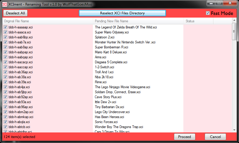 ニンテンドースイッチ ゲームのバックアップファイルであるXCIイメージを自動でゲーム名にリネームするXCIment - Auto XCI ...