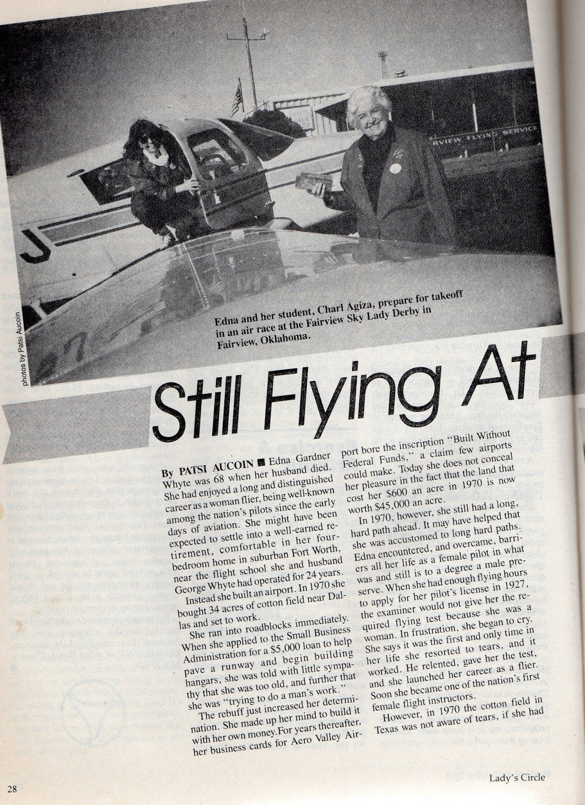 Unraveling the Mystery: Flying with Edna Gardner Whyte