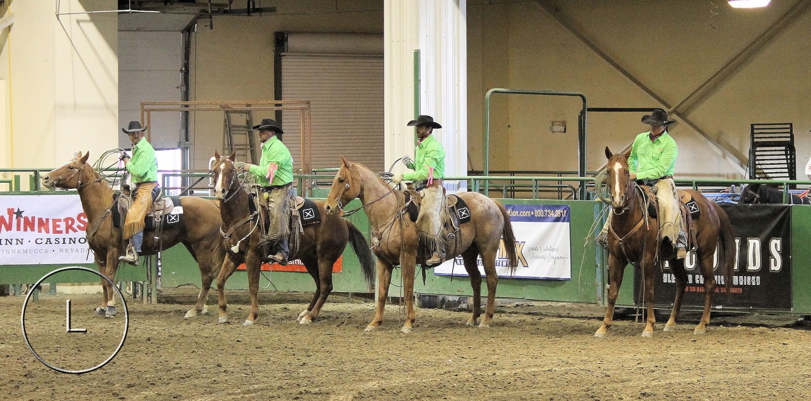 Circle L team competing at the 2014 WSRRA National Finals Rodeo