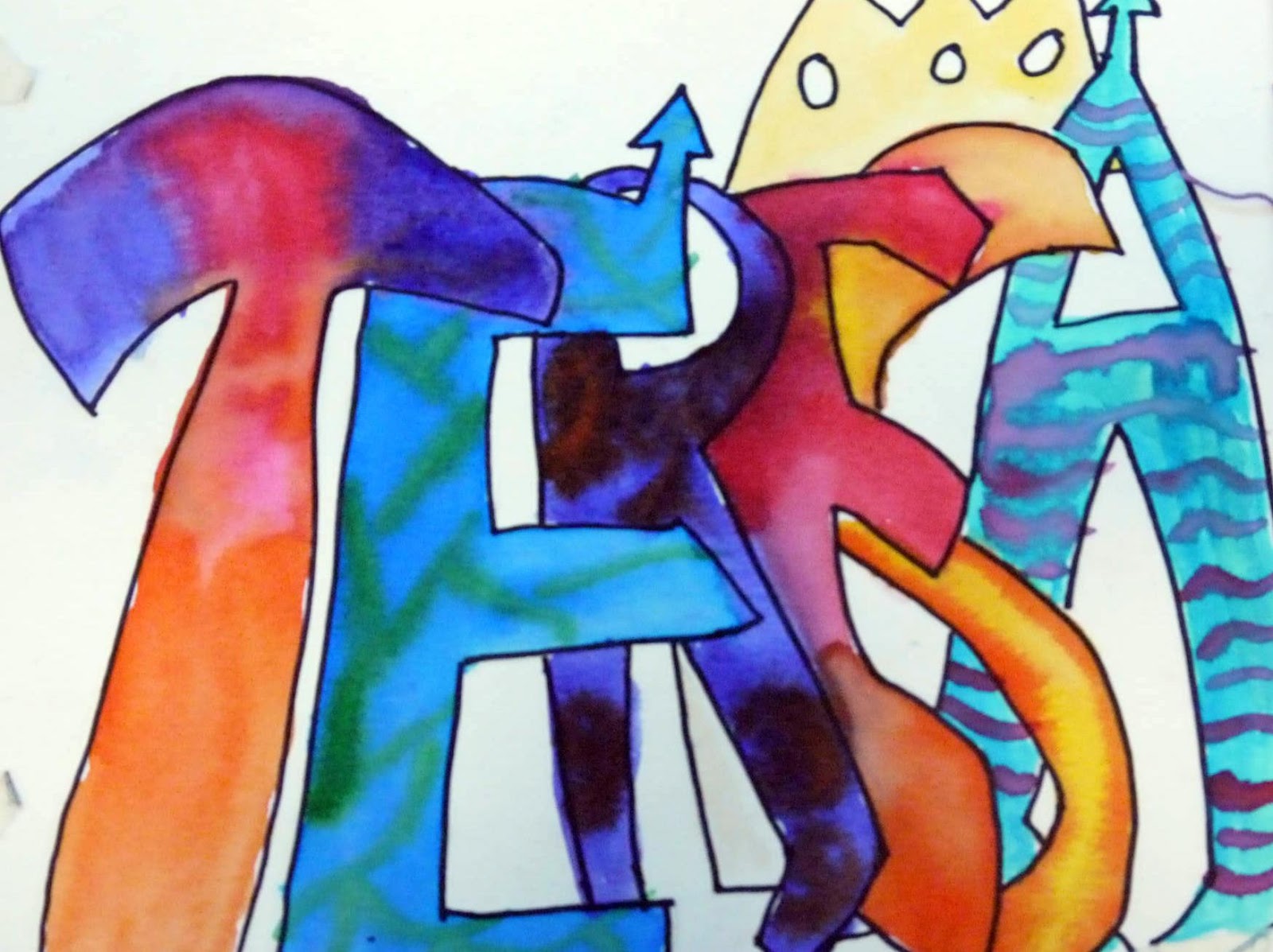 Miamisburg Middle School Art: Graffiti Tags